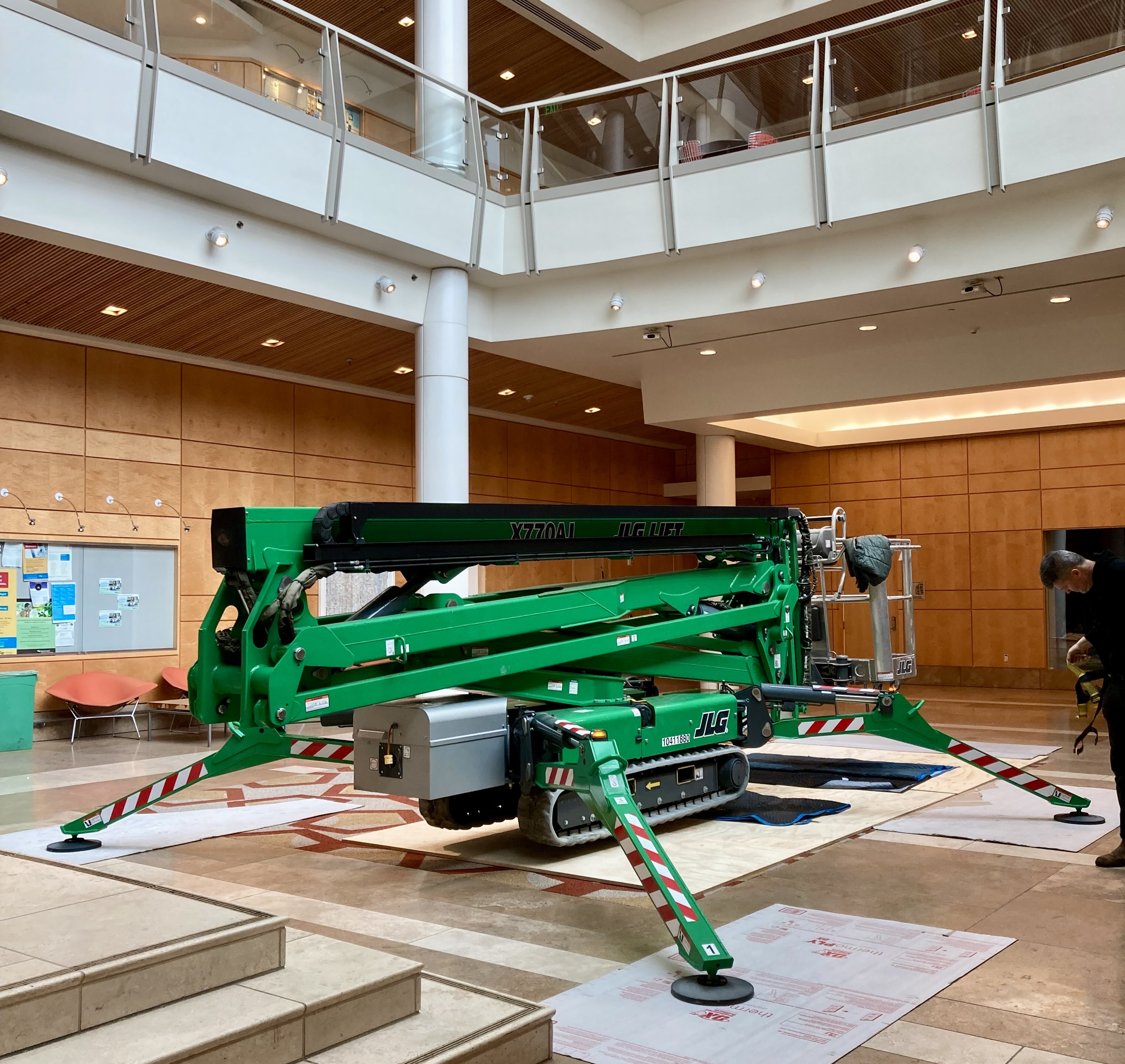 Helping Maintain Genentech Hall's Iconic Chandelier | Campus Life Services